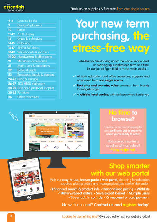 Egan Reid Education - Essentials for Education - Page 2-3 - Created with Publitas.com