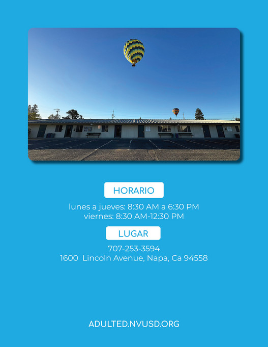 Napa Valley Adult School - Spring Spanish 2025 Catalog - Page 10 - Created with Publitas.com