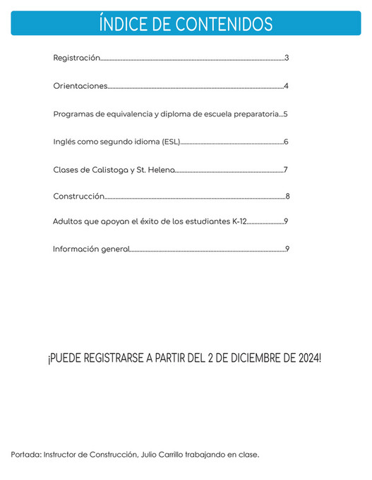 Napa Valley Adult School - Spring Spanish 2025 Catalog - Page 2-3 - Created with Publitas.com