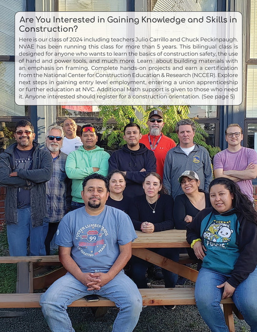 Napa Valley Adult School - Spring 2025 Catalog - Page 12-13 - Created with Publitas.com