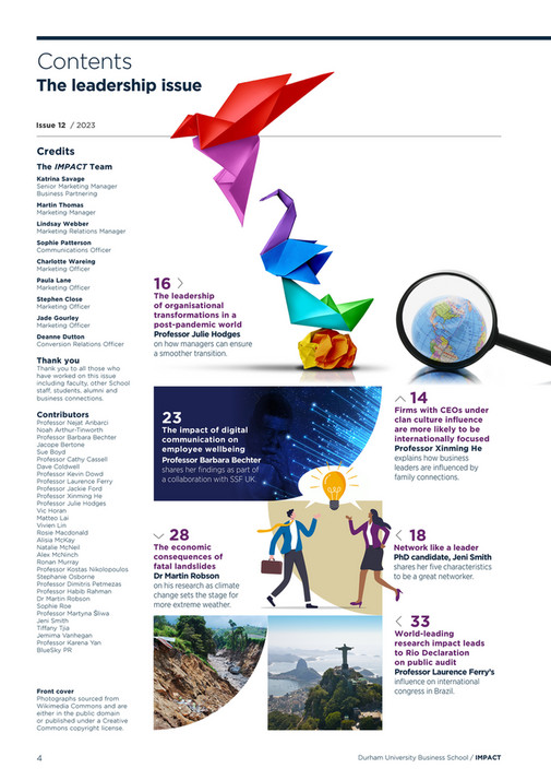 Durham University - IMPACT magazine - Issue 12 - The Leadership Issue ...