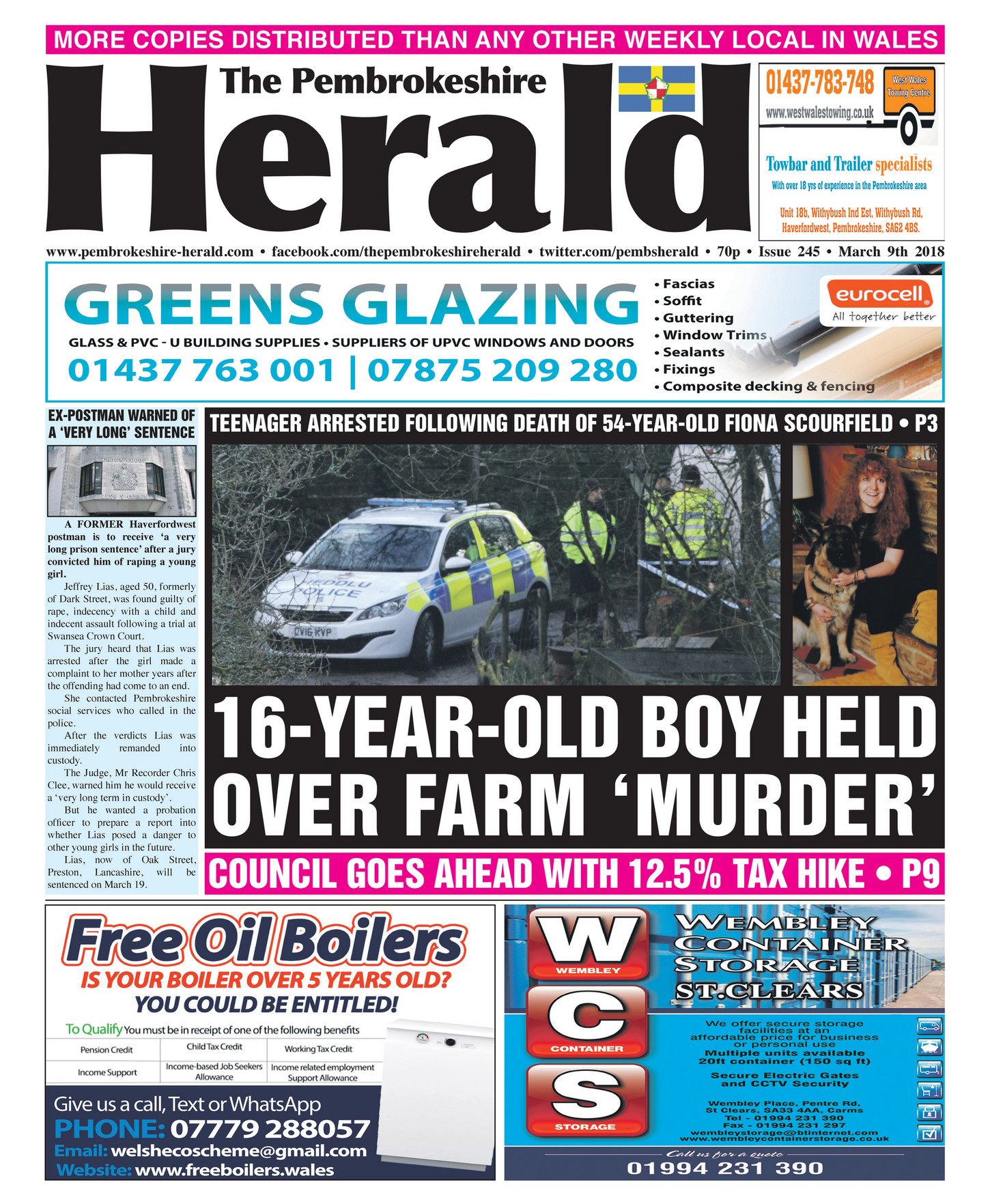 Herald Newspapers Plc Pembrokeshire Herald Issue 245 Page 1 Created With
