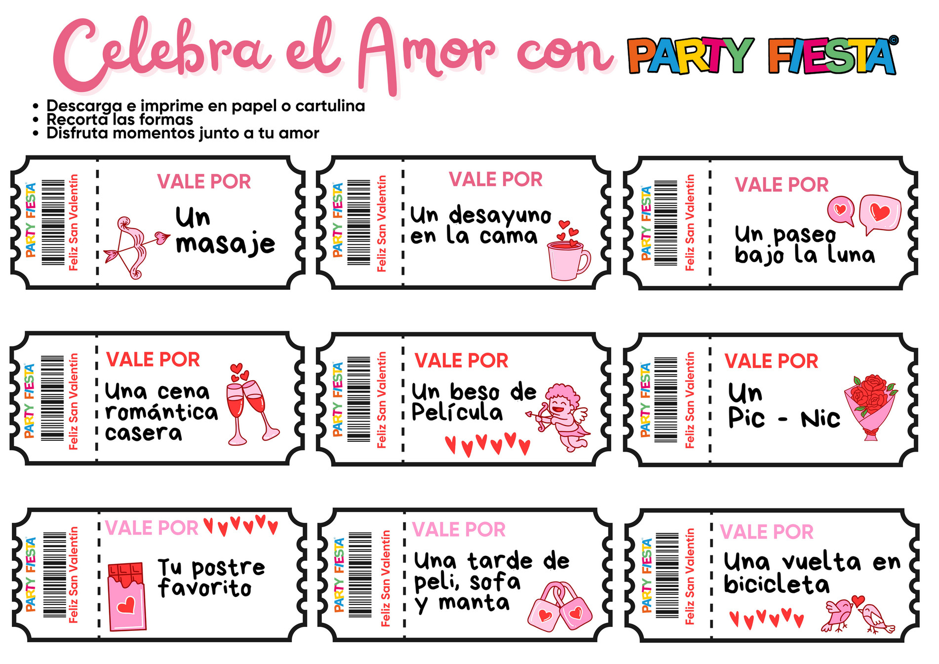 Party Fiesta - Vales San Valentín - Page 1 - Created with Publitas.com