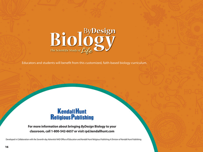 Kendall Hunt Publishing Company - ByDesign Biology Overview Brochure - Page 16 - Created with ...