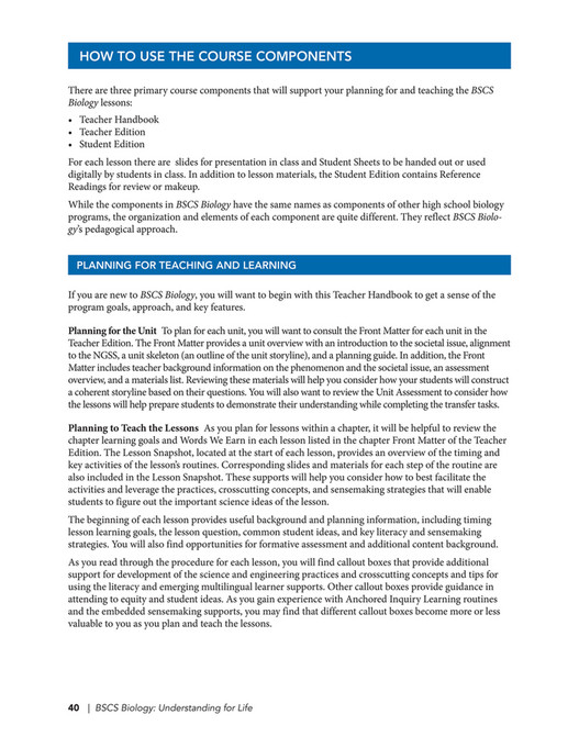 Kendall Hunt Publishing Company - BSCS Biology UFL Teacher Handbook ...