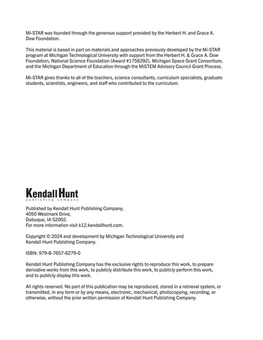 Kendall Hunt Publishing Company - Anchored Science by Mi-STAR Teacher ...