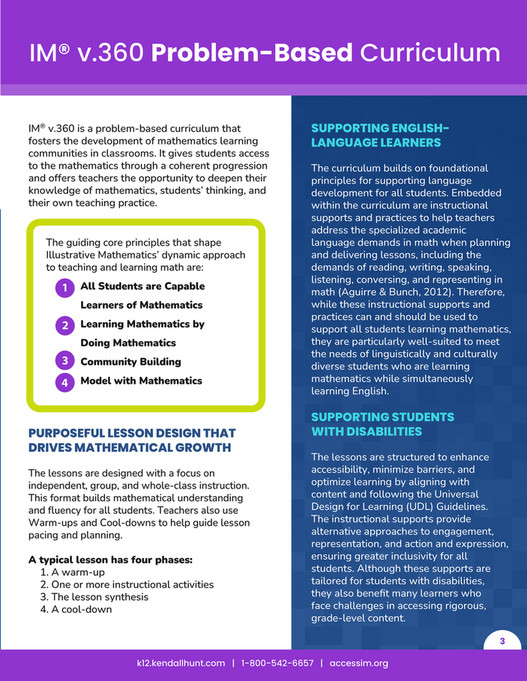 Kendall Hunt Publishing Company - IM v.360 Overview Brochure - Page 2-3 - Created with Publitas.com