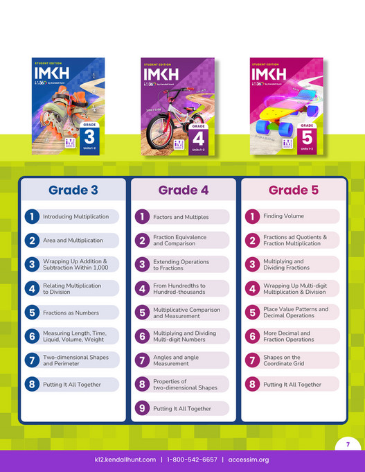 Kendall Hunt Publishing Company - IM v.360 Overview Brochure - Page 6-7 - Created with Publitas.com