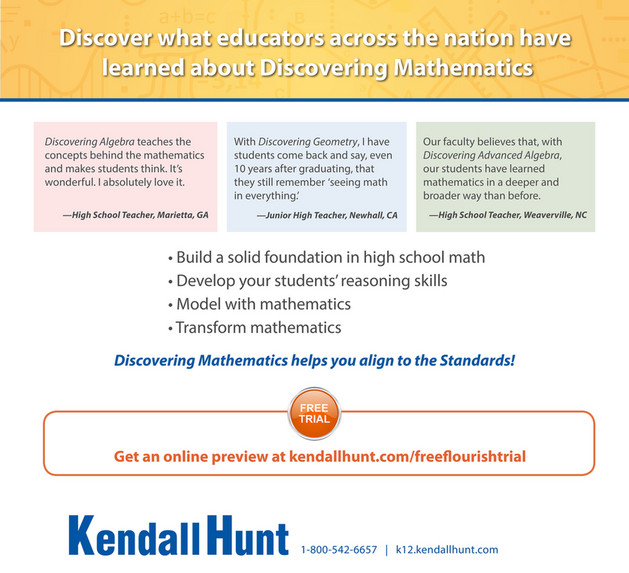 Kendall Hunt Publishing Company - Discovering Mathematics Overview ...