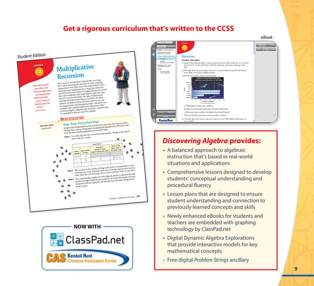 Kendall Hunt Publishing Company - Discovering Mathematics Overview ...
