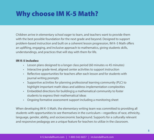 Kendall Hunt Publishing Company - Illustrative Mathematics Overview ...