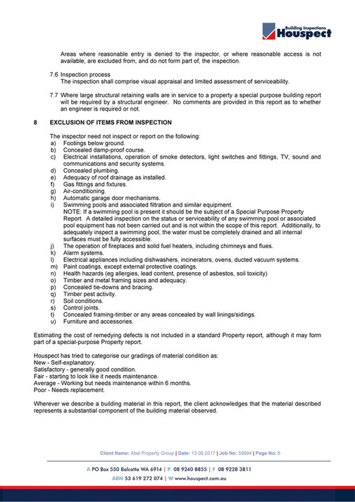 Abel Property - 29 Pandora Structural Inspection Report - Page 6 ...