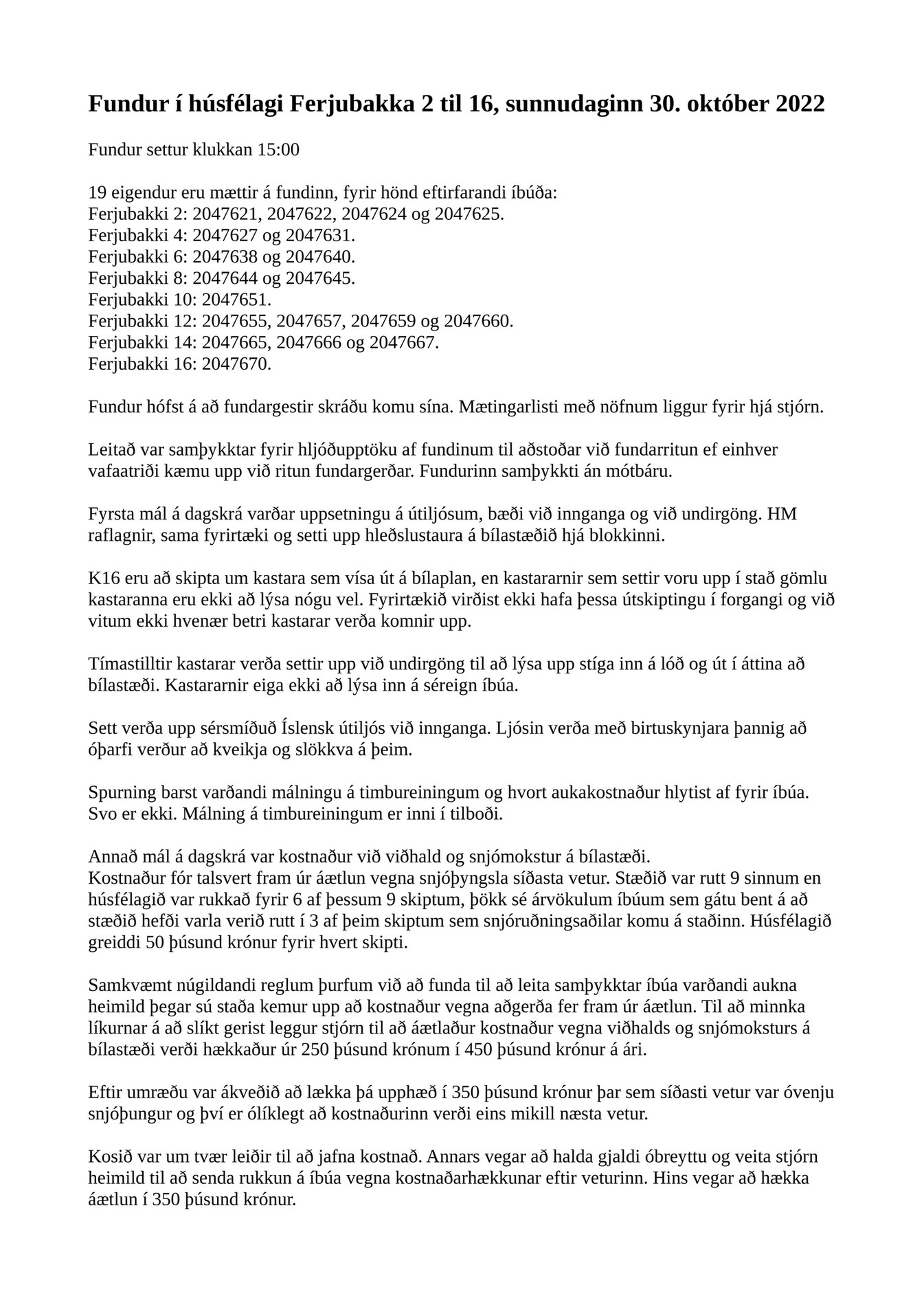 steinsson.org - Fundargerð-2022-10-30 - Síða 1 - Búið til með Publitas.com