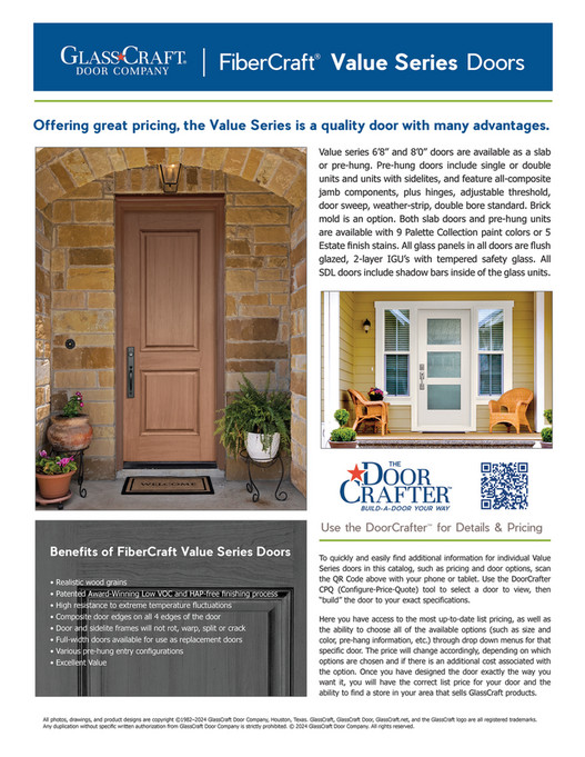 GlassCraft - Value Series Fiberglass Doors - Page 1
