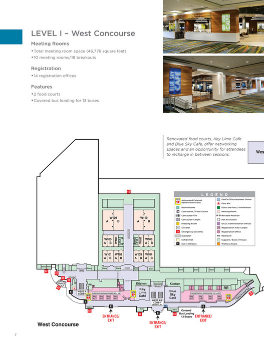 Orange County Convention Center - OCCC West Building Floor Plan Book ...
