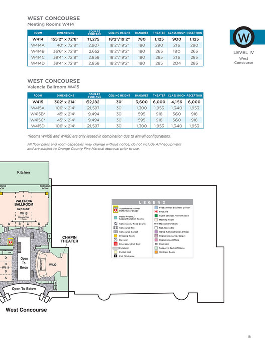 Orange County Convention Center - OCCC West Building Floor Plan Book ...