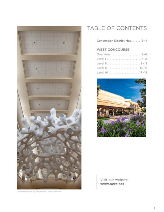 Orange County Convention Center - OCCC West Building Floor Plan Book ...