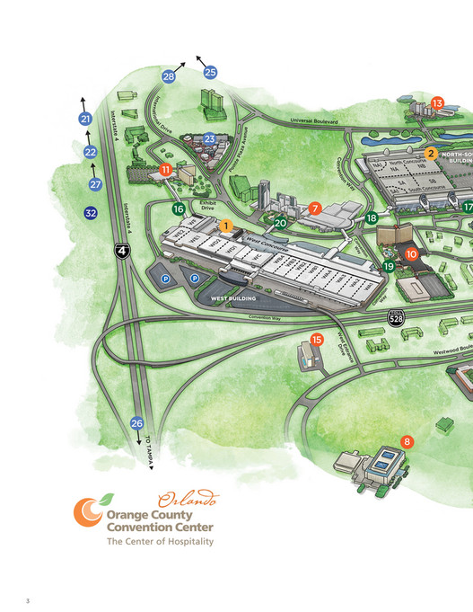 Orange County Convention Center - OCCC West Building Floor Plan Book ...