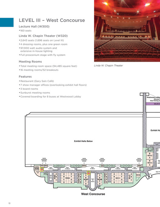 Orange County Convention Center - OCCC West Building Floor Plan Book ...