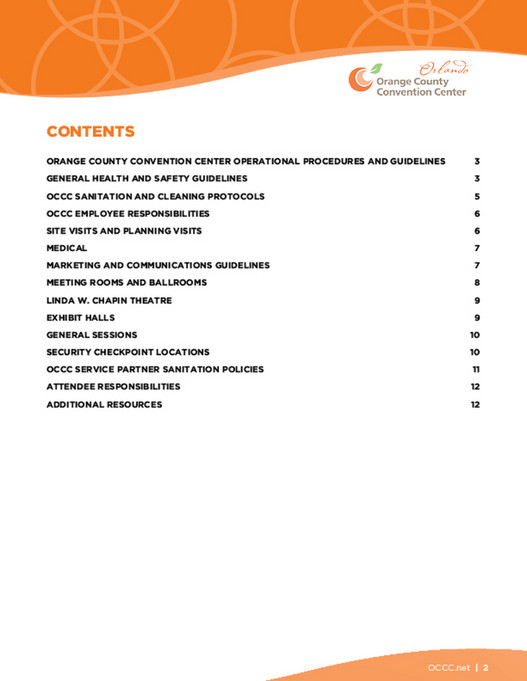 Orange County Convention Center - OCCC Operational Procedures and ...
