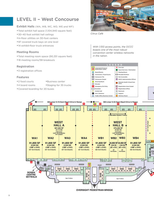 Orange County Convention Center - Facility Floor Plans - Page 10-11 ...