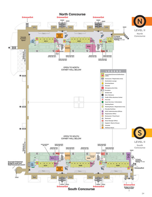 Orange County Convention Center - Facility Floor Plans - Page 24-25