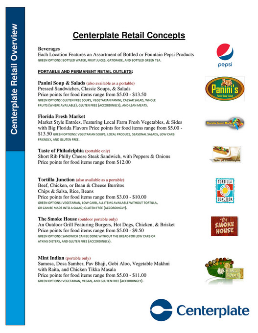 Orange County Convention Center - Centerplate Retail Concepts - Page 1 ...