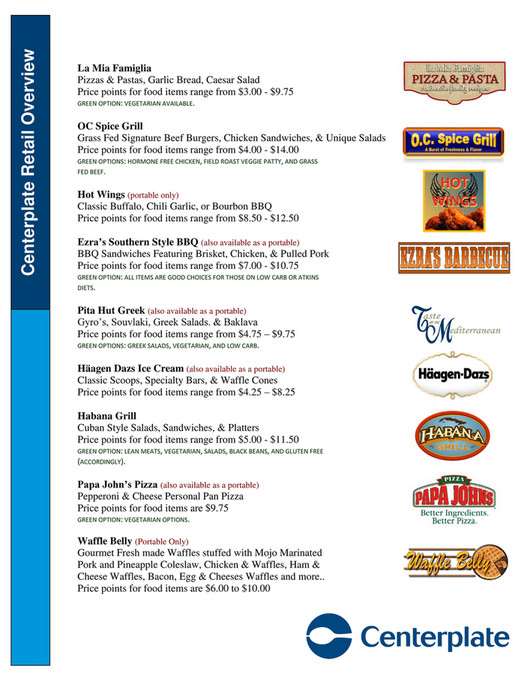 Orange County Convention Center - Centerplate Retail Concepts - Page 2 ...