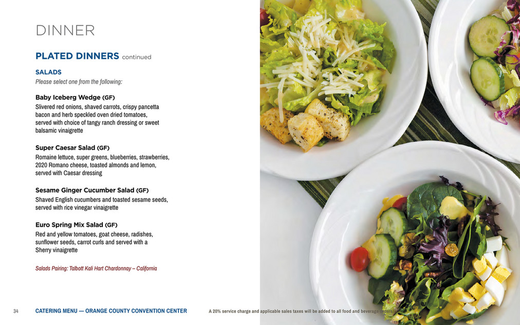 Orange County Convention Center 2022 Catering Menu - Centerplate - Page ...