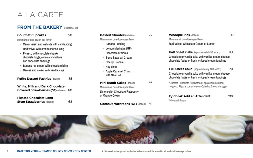 Orange County Convention Center 2022 Catering Menu - Centerplate - Page ...