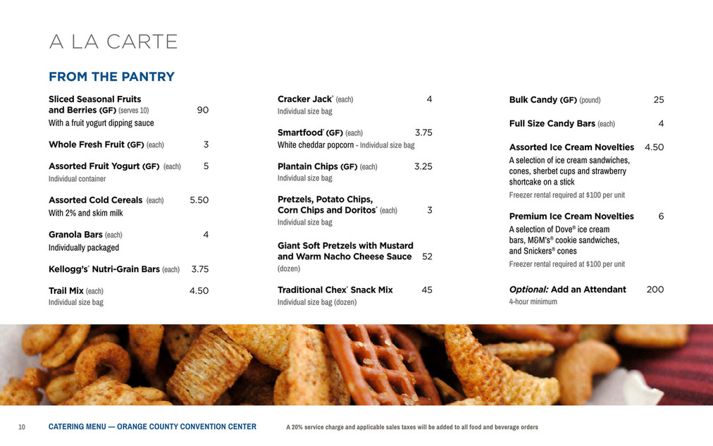 Orange County Convention Center 2022 Catering Menu - Centerplate - Page ...