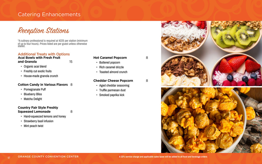 Orange County Convention Center Catering Menu Centerplate Sodexo Live ...