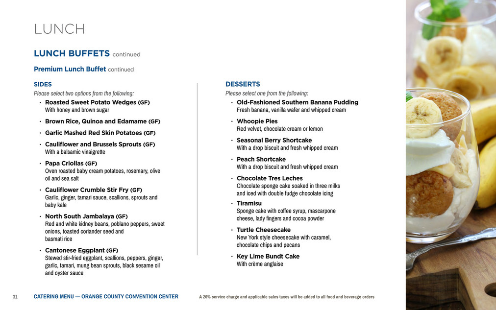 Orange County Convention Center 2022 Catering Menu - Centerplate - Page ...