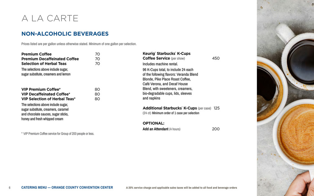 Orange County Convention Center 2022 Catering Menu - Centerplate - Page ...