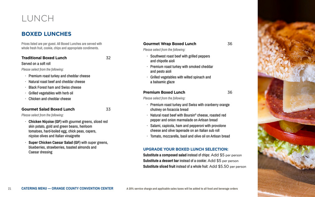 Orange County Convention Center 2022 Catering Menu - Centerplate - Page ...