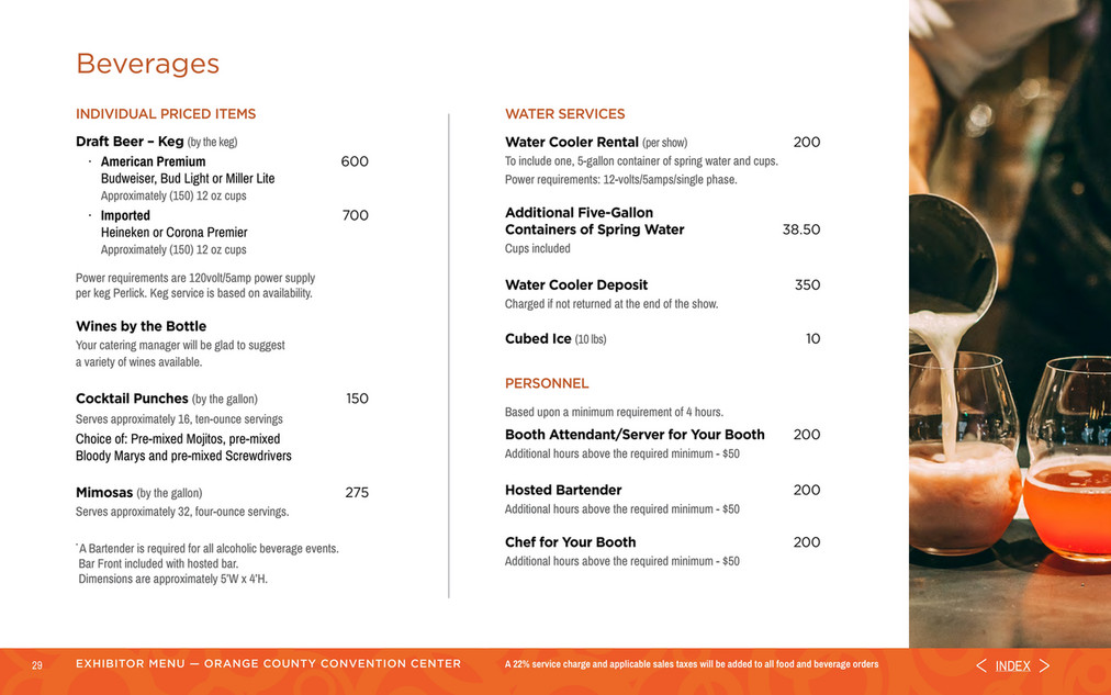 Orange County Convention Center - Exhibitor Catering Menu - Page 29 ...
