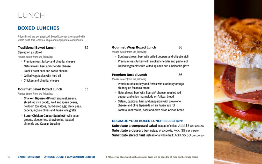 Orange County Convention Center - Exhibitor Catering Menu - Page 15 ...