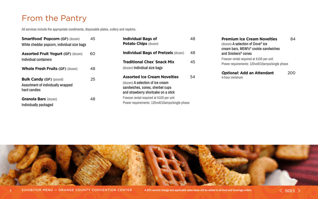 Orange County Convention Center - Exhibitor Catering Menu - Page 8 ...