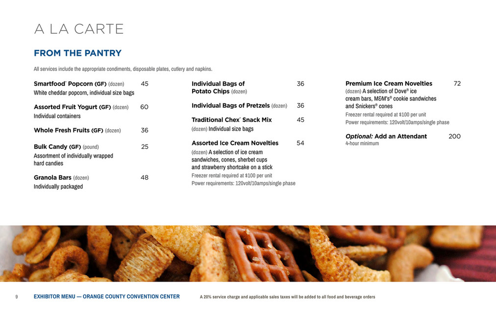 Orange County Convention Center - Exhibitor Catering Menu - Page 9 ...