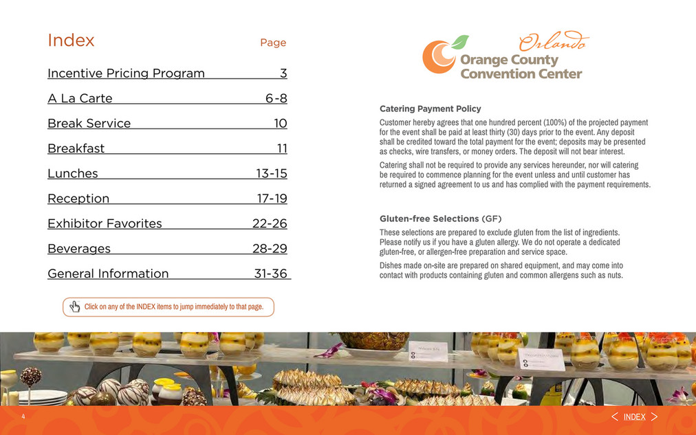 Orange County Convention Center - Exhibitor Catering Menu - Page 4 ...