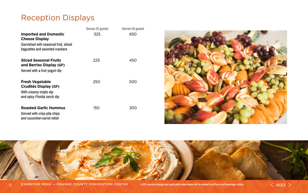 Orange County Convention Center - Exhibitor Catering Menu - Page 20 ...