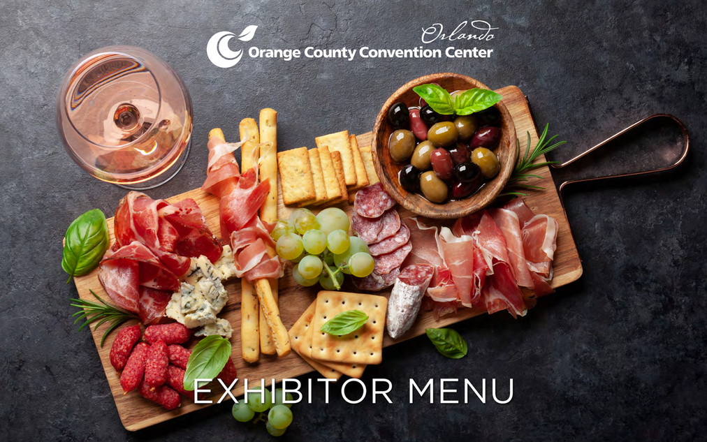 Orange County Convention Center - Exhibitor Catering Menu - Page 1