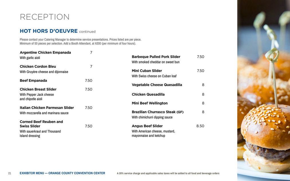Orange County Convention Center - Exhibitor Catering Menu - Page 21 ...