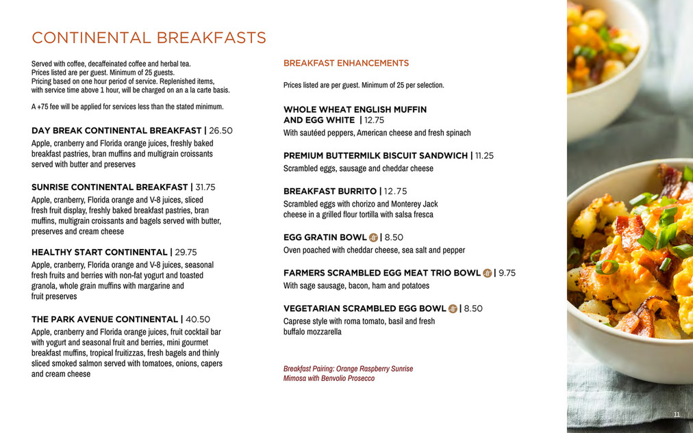 Orange County Convention Center - Exhibitor Catering Menu - Page 11