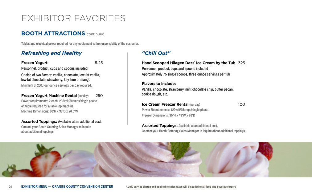 Orange County Convention Center - Exhibitor Catering Menu - Page 26 ...