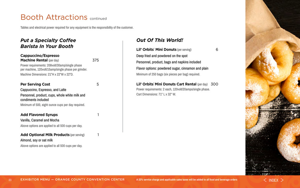 Orange County Convention Center - Exhibitor Catering Menu - Page 23 ...