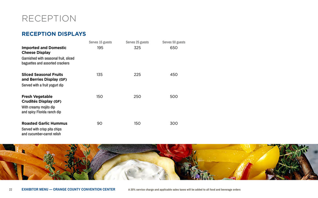 Orange County Convention Center - Exhibitor Catering Menu - Page 22 ...