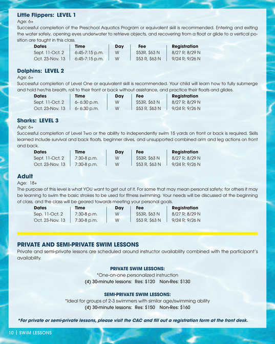 My publications - CAC Fall 2024 Activity Guide - Page 10-11 - Created with Publitas.com