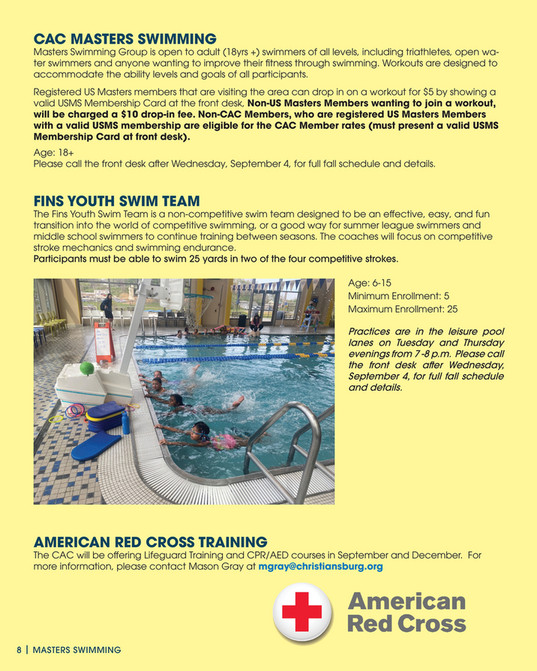 My publications - CAC Fall 2024 Activity Guide - Page 8-9 - Created with Publitas.com