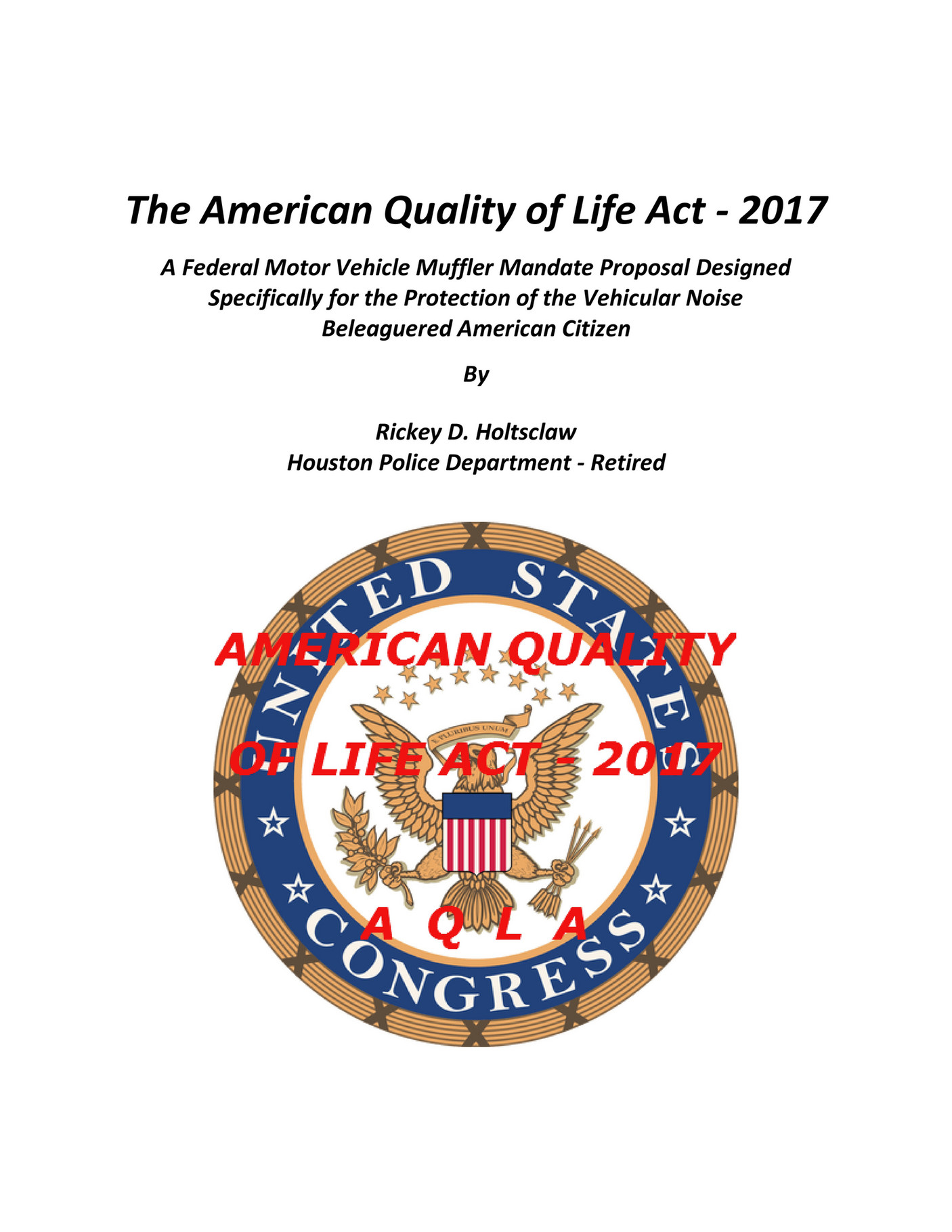 My publications - American Quality of Life Act - 2017 Congressional ...